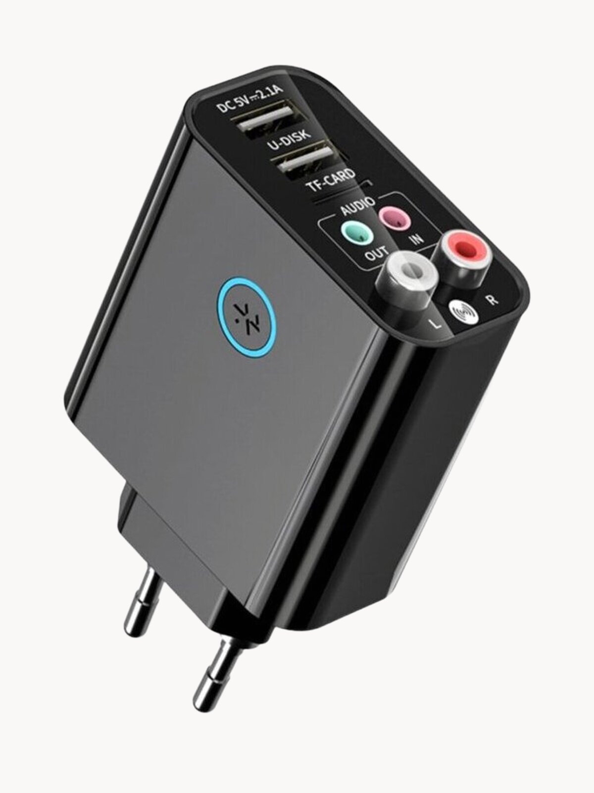 Аудио Bluetooth адаптер K6-OUGI, Bluetooth 5.0, 10 м, пластик / Приемник-передатчик