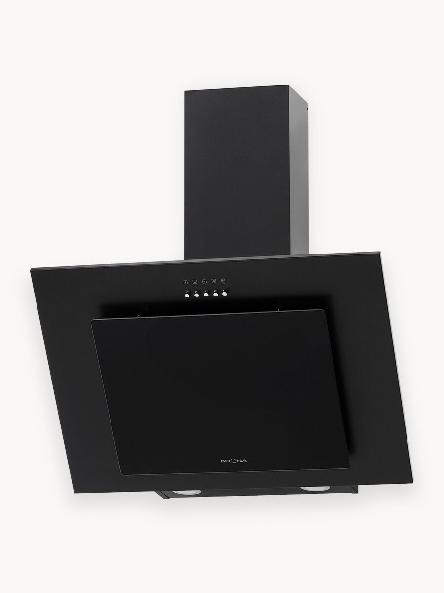 Вытяжка кухонная 60 см наклонная KRONA FIONA E 600 black PB