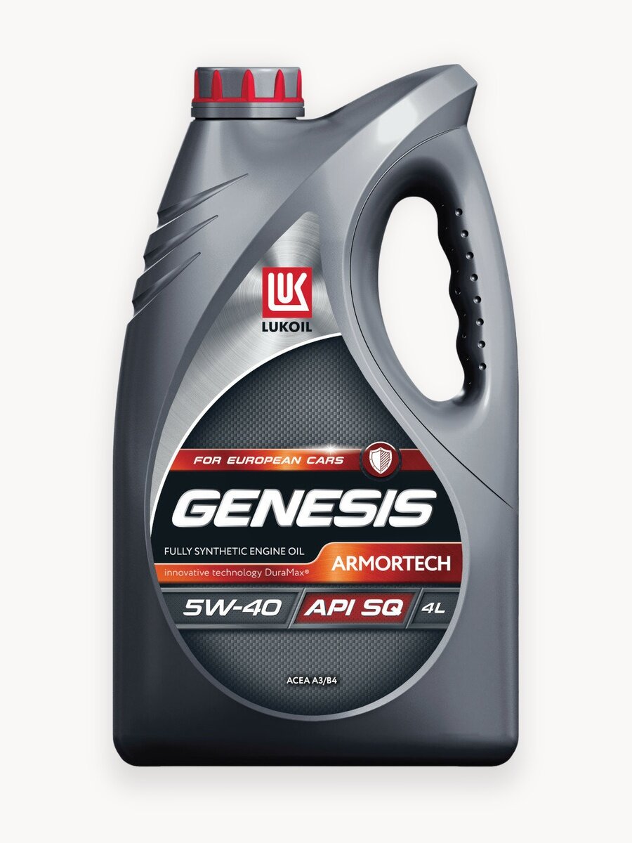Масло моторное LUKOIL GENESIS ARMORTECH 5W-40, синтетическое, 4 л (API SQ)