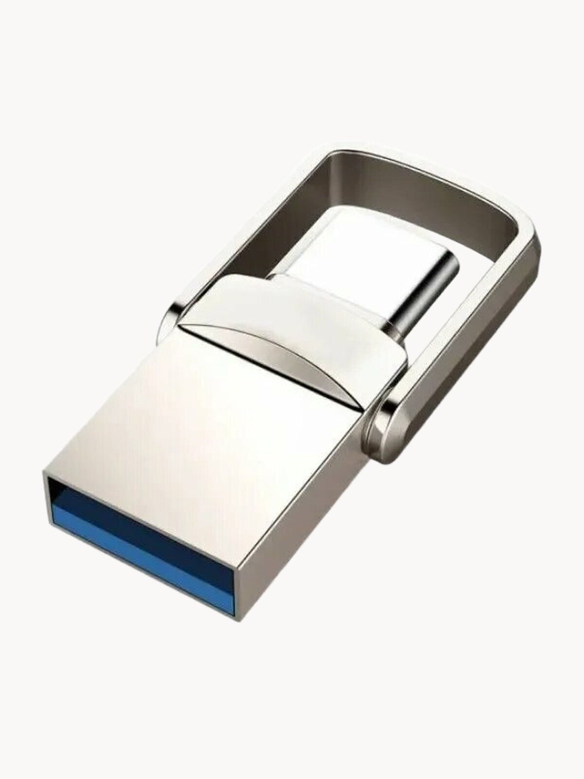 Накопитель USB OTG Type C, 1TB, скорость до 100MB/s, серебристый