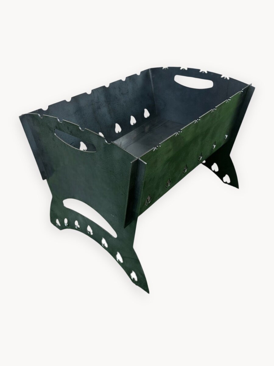 Мангал Мультиагро "Турист-2" разборный, складной, сталь 2мм,40х30х30см