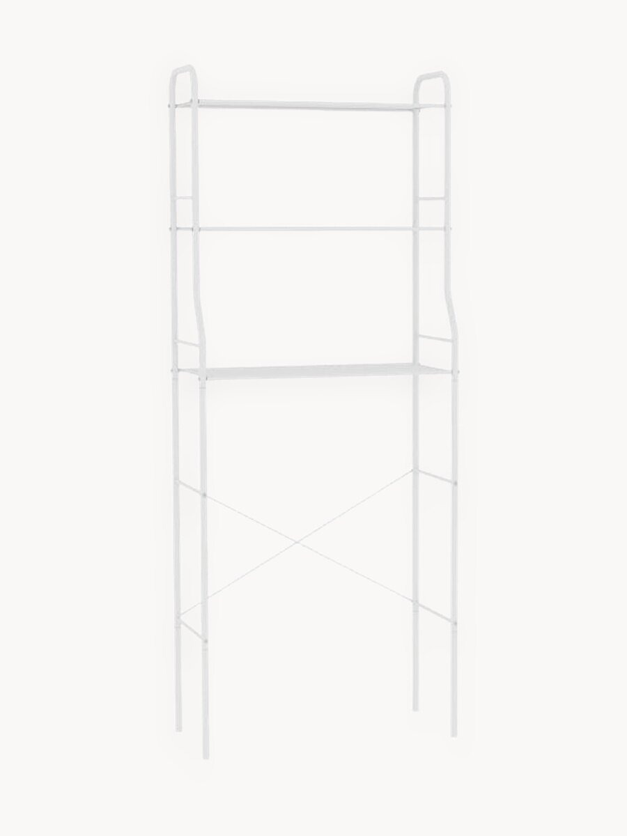 Стеллаж ЗМИ Атлантик 23 в ванную напольный с полками, металлический