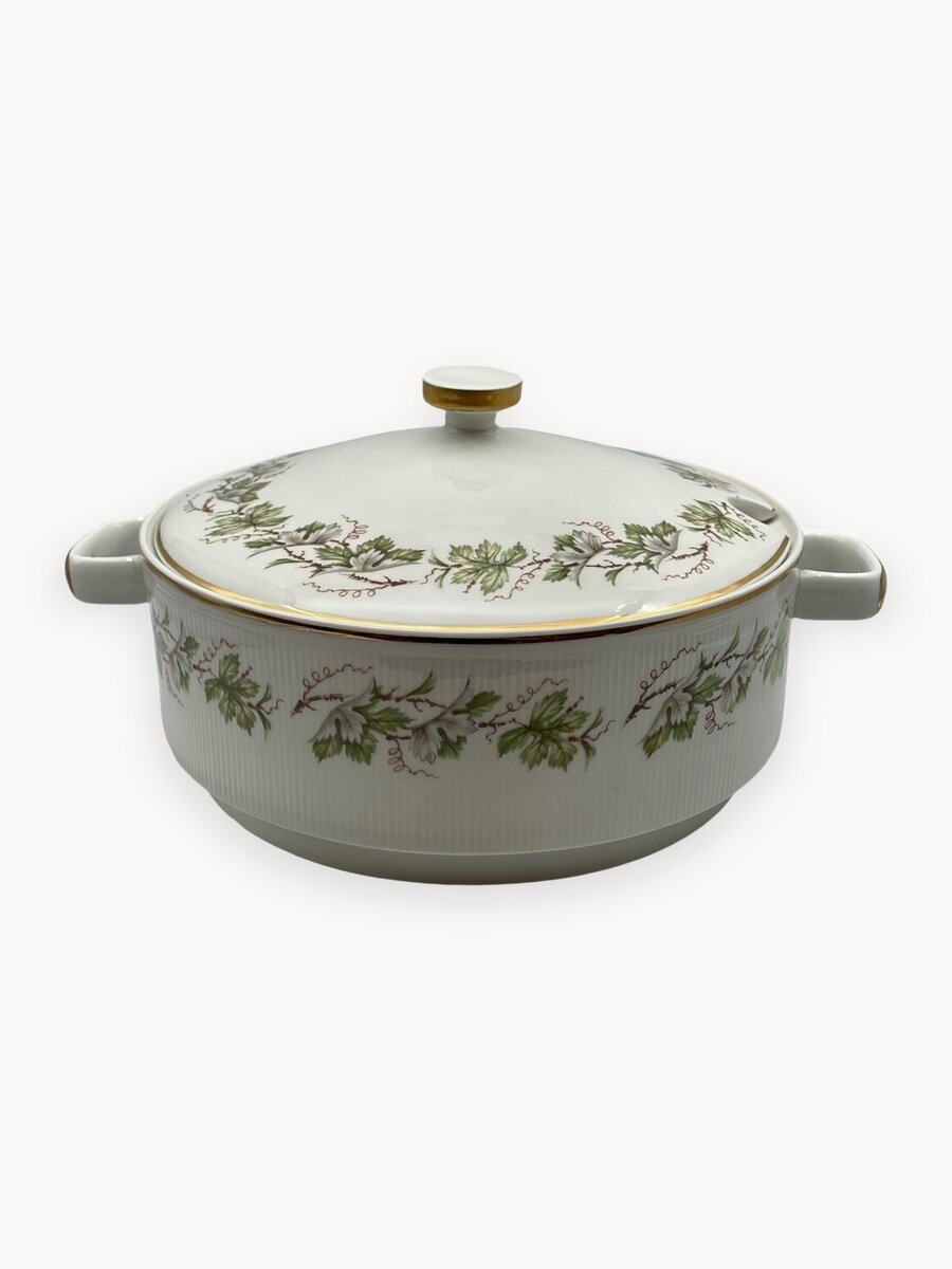 Супница "Виноградная лоза", 3 л, 1964-1990 гг, фарфор, Chodziez, Польша