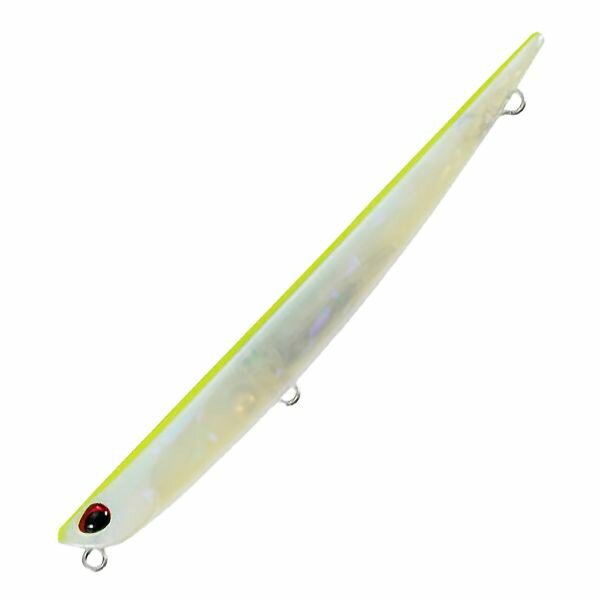 Воблер DUO Bay Ruf Manic Slow 95 #CLB0230 Ghost Pearl Chart, медленно тонущий, 7 г.