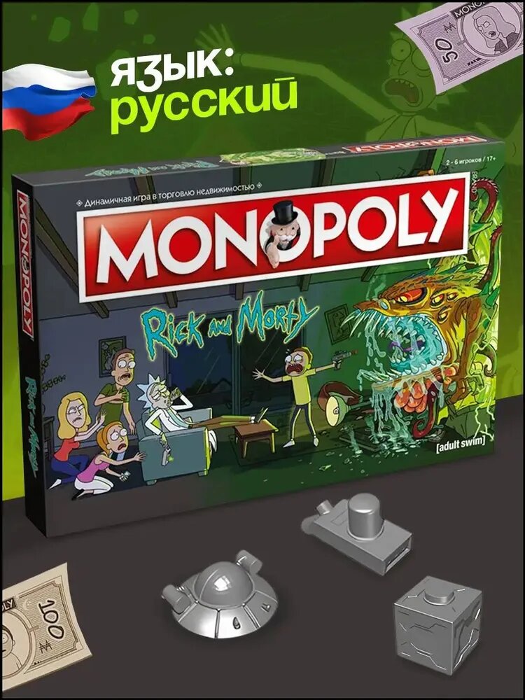 Настольная игра Монополия Рик и Морти на английском языке