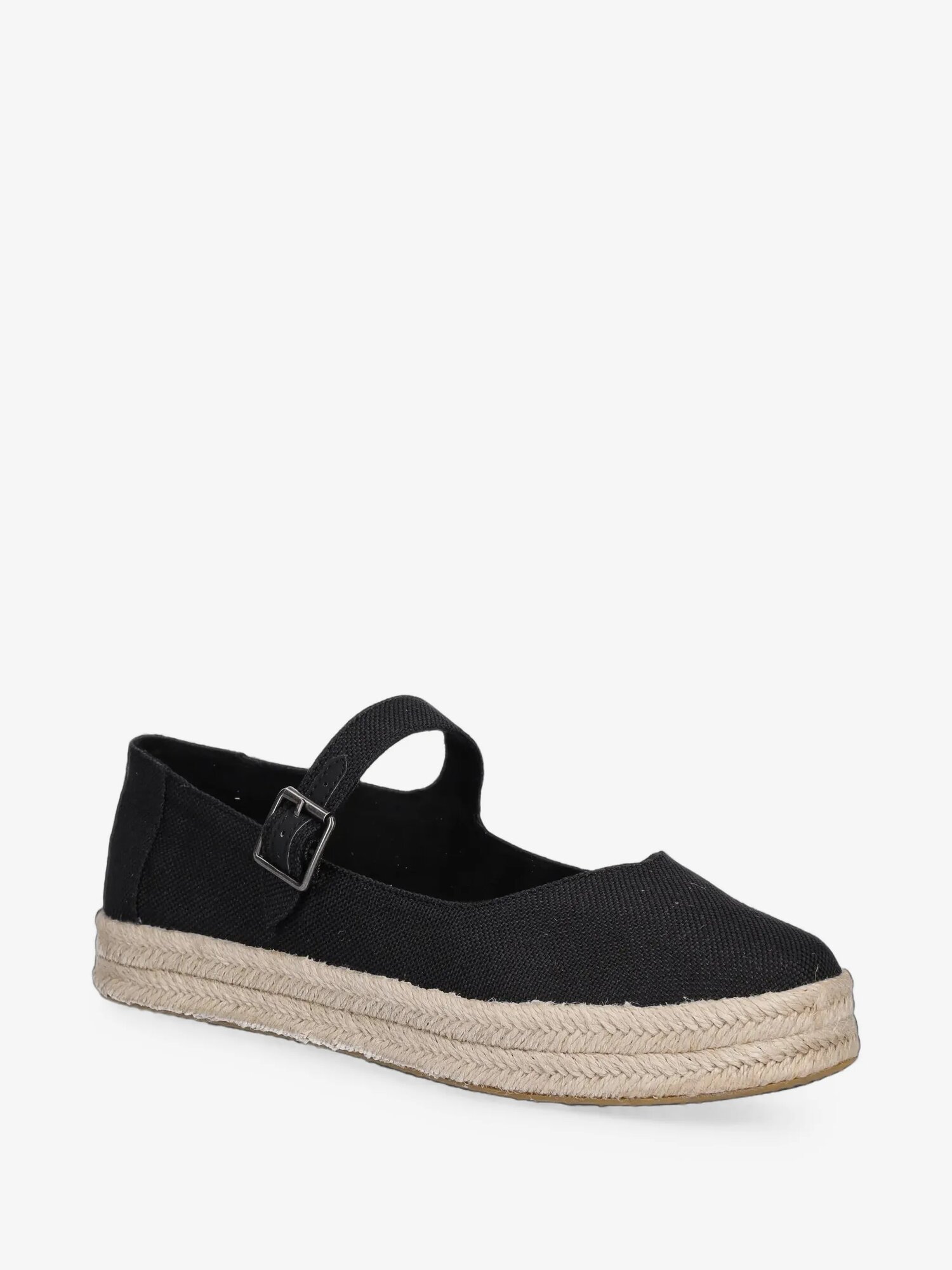 Эспадрильи TOMS Carolina buckled platform espadrilles, размер 39, черный — фото 1