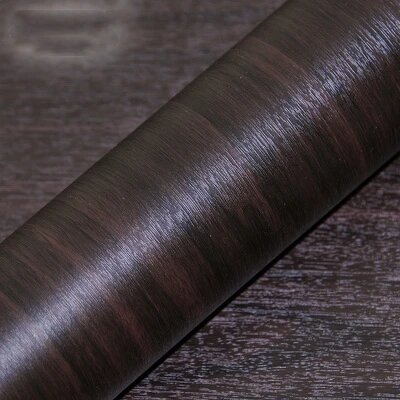 Толстая самоклеящаяся ПВХ настенная бумага с узором из дерева, водонепроницаемая настенная бумага 55 см x 300 см, Тиковый дуб орех, черное дерево, клен, бубинга, белый, black walnut F018, 55cm x 300cm