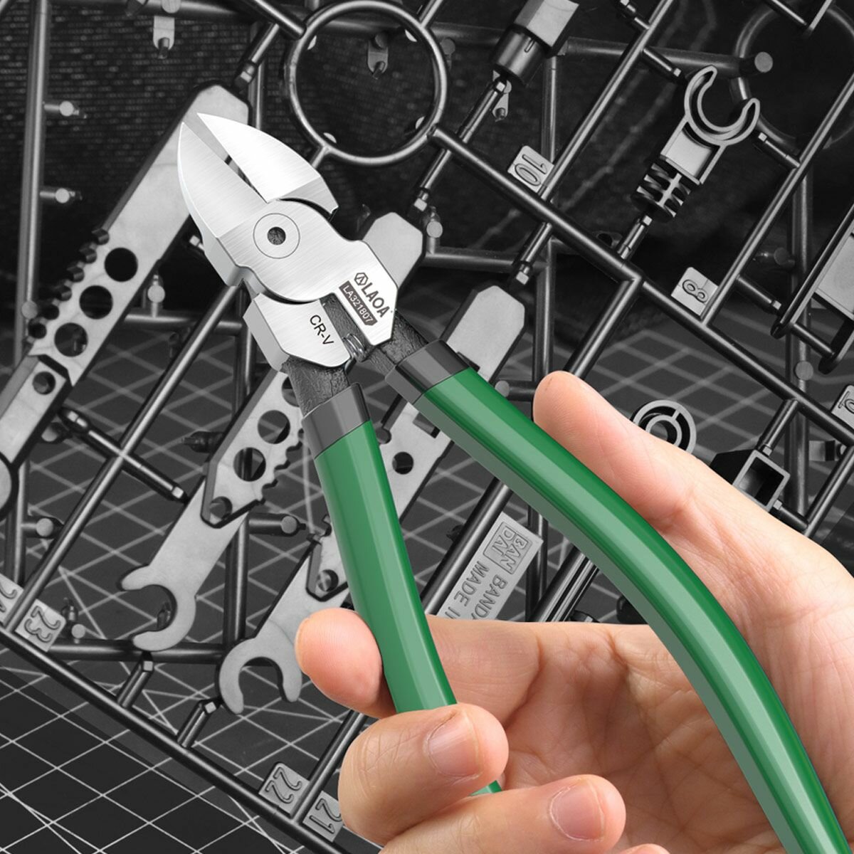 Бокорезы (кусачки) LAOA 190мм высокоуглеродистая сталь, Кусачки-бокорезы Harden, для точных работ, высокочастотная закалка