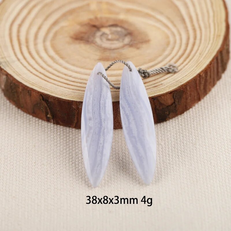 Серьги-маркизы из синего кианита B&F Blue Lace