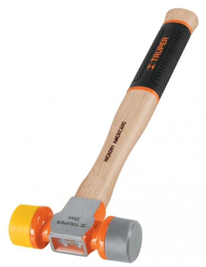 Молоток TRUPER / Трупер киянка, с деревянной ручкой, металлический боек, длина ручка 280мм / инструменты для ремонта и строительства