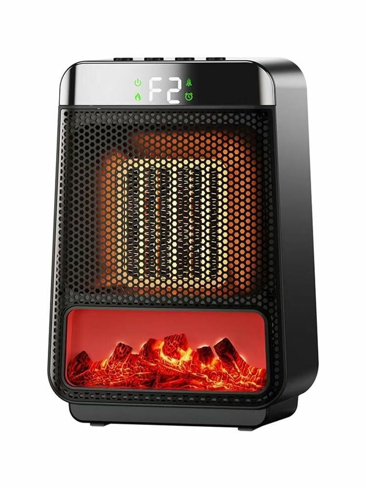 Портативный настольный мини обогреватель камин электрический Flame Heater