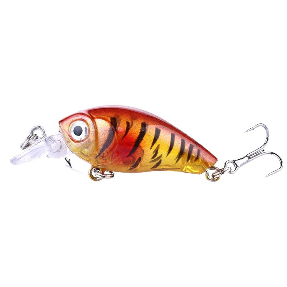 Жесткая приманка для ловли мелкой рыбы длиной 4,5 см с верхним слоем воды mini bionic crank swing bait