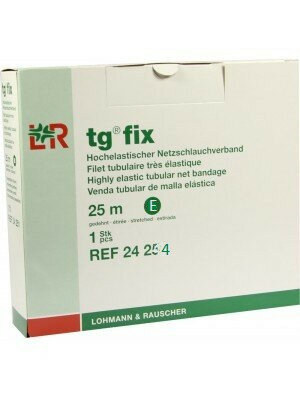 Бинт Tg-fix (Тг-фикс) трубчатый подкладочный специальный к повязкам гипсовым, размер Е, , рулон 25м, 24254