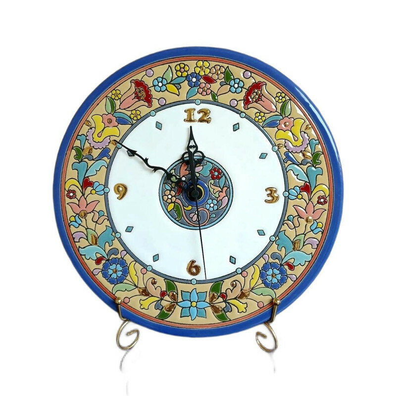 Рус-Арт Декоративные настенные керамические часы 30 см (Ч-3005-2)