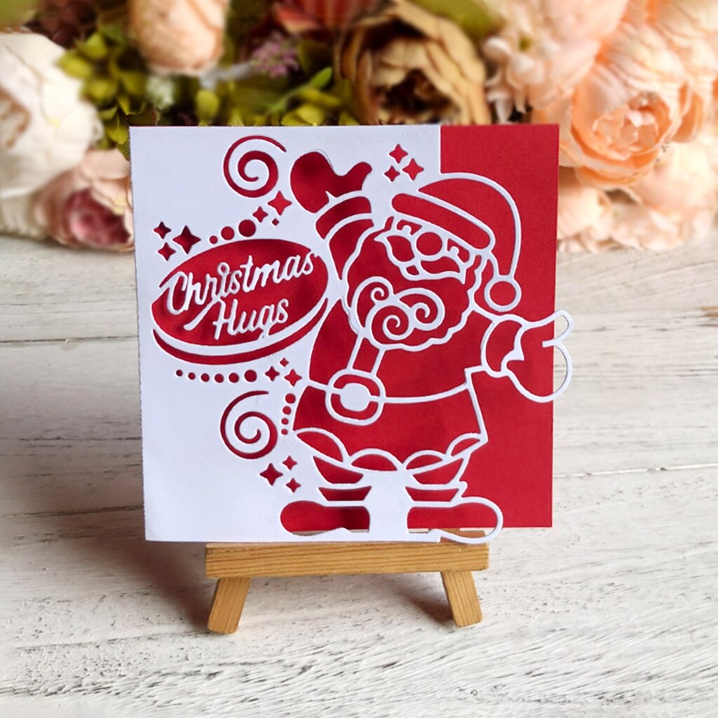 Тиснёные штампы Дед Мороз