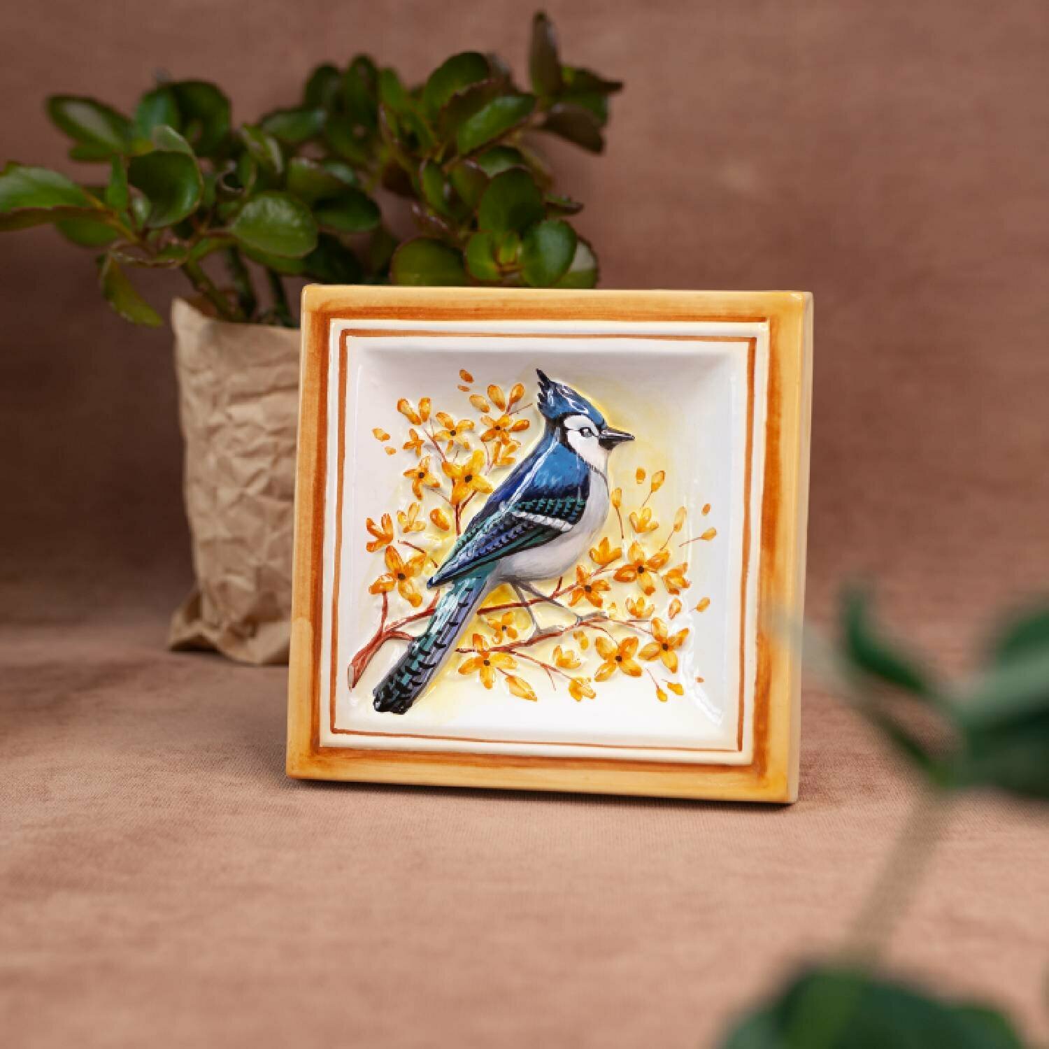 Сойка декоративная плитка