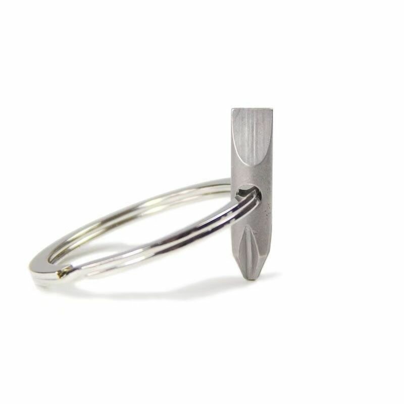 Брелок с отверткой из хромованадиевой стали, компактный инструмент для ключей, удобная мини-отвертка для мелкого ремонта