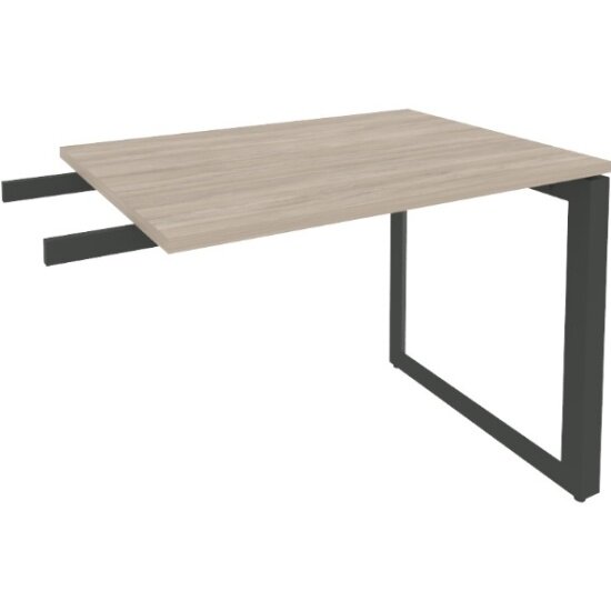 Брифинг-приставка Riva на О-образном м/к O. MO-BR-9 Дуб аттик/Антрацит металл 980*720*750 (Onix Direct)