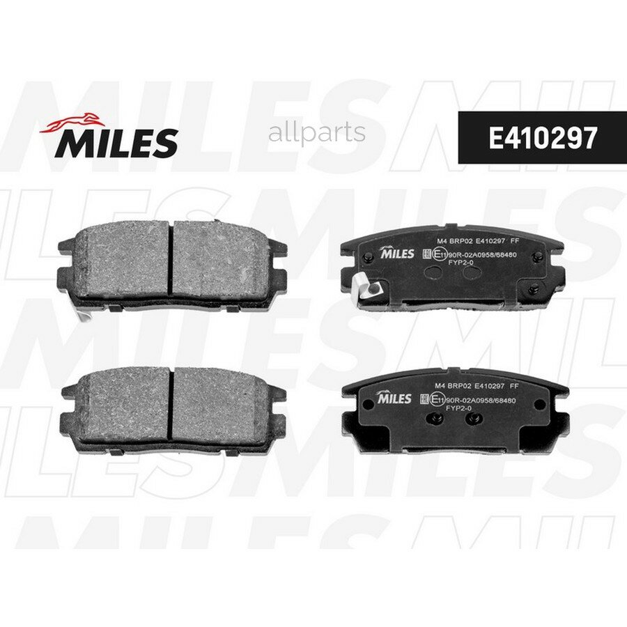 MILES E410297 Колодки тормозные CHEVROLET CAPTIVA/OPEL ANTARA 2.4/3.2 06- зад. LowMetallic