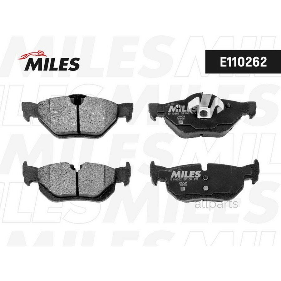 MILES E110262 Колодки тормозные BMW E81/E87/E90/E91/E84 X1 задние