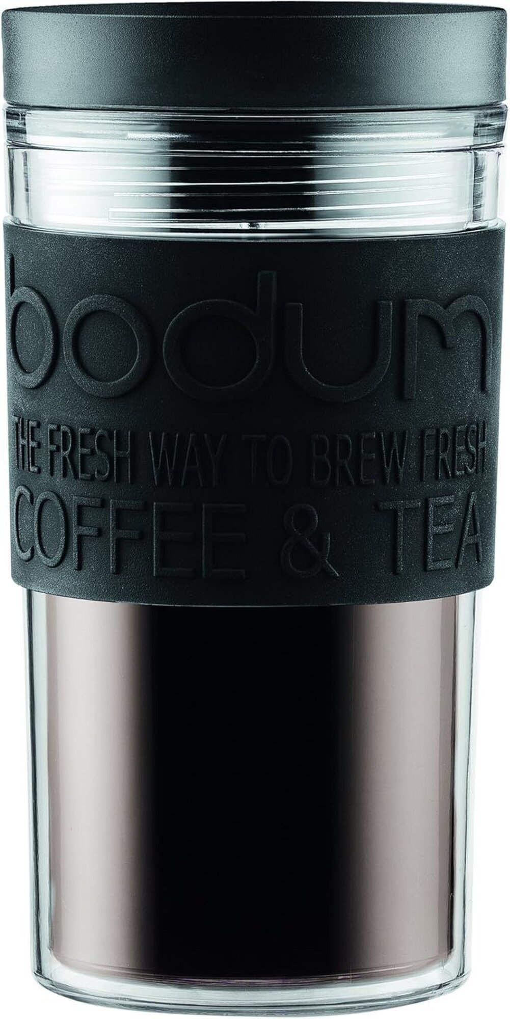 Герметичная термокружка Bodum с двойными стенками, 350 мл, черная, 699965350833