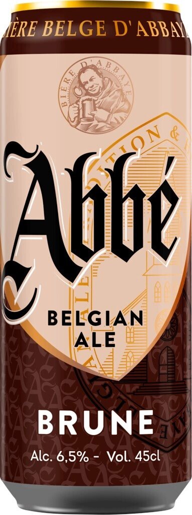 Пиво "Abbe" Brune, in can, 0.45 л