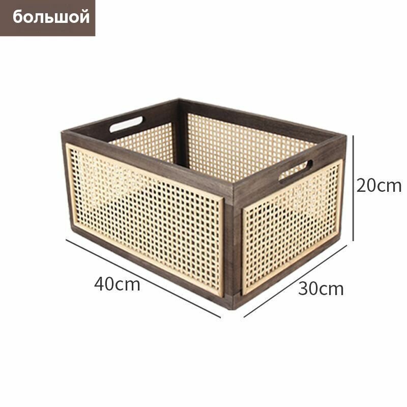 Деревянный органайзер из ореха для книг/документов: набор с ящиками для гостиной, ручная шлифовка бесшовная конструкция