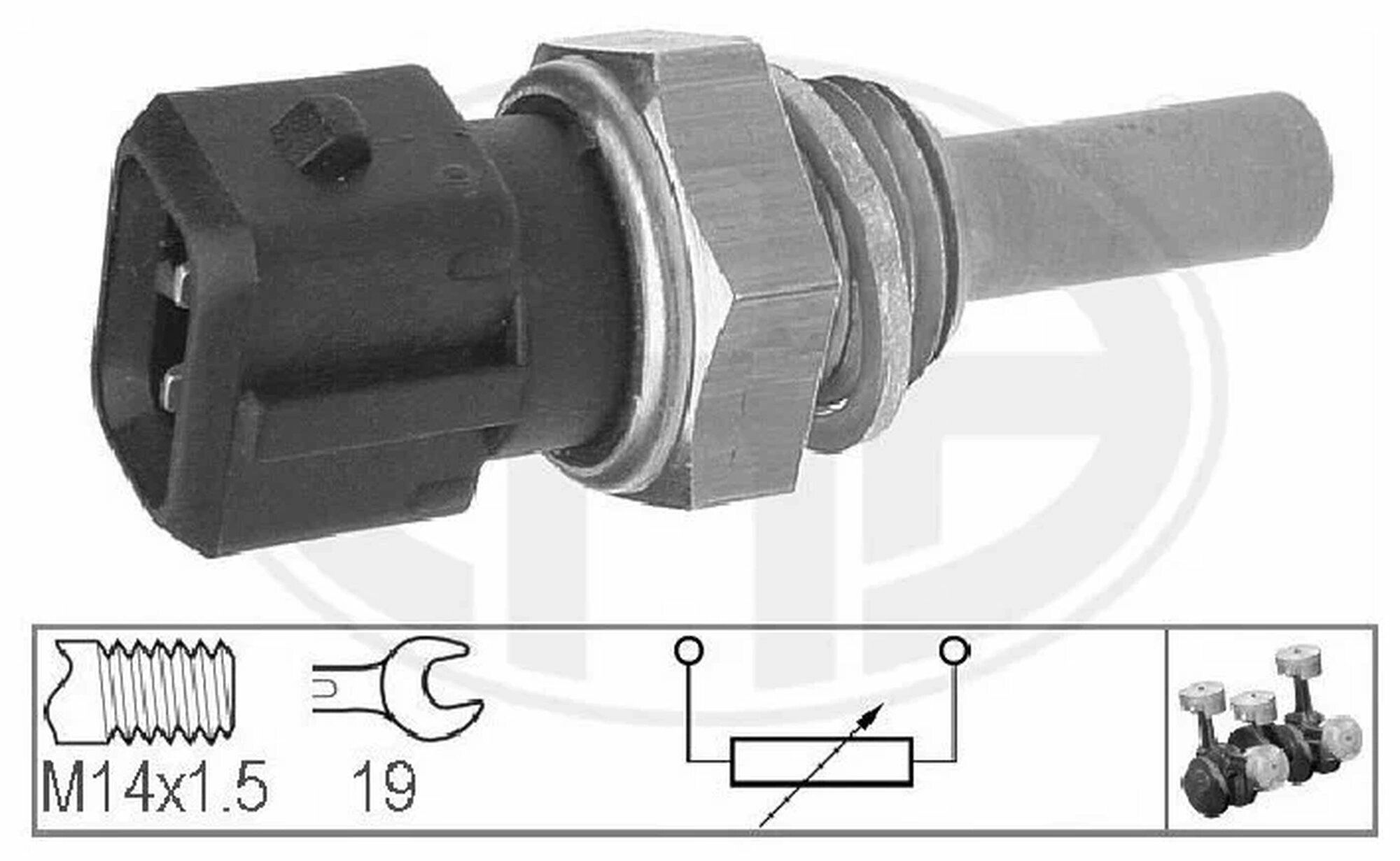 Датчик температуры ERA 330129, для BMW E36/E34