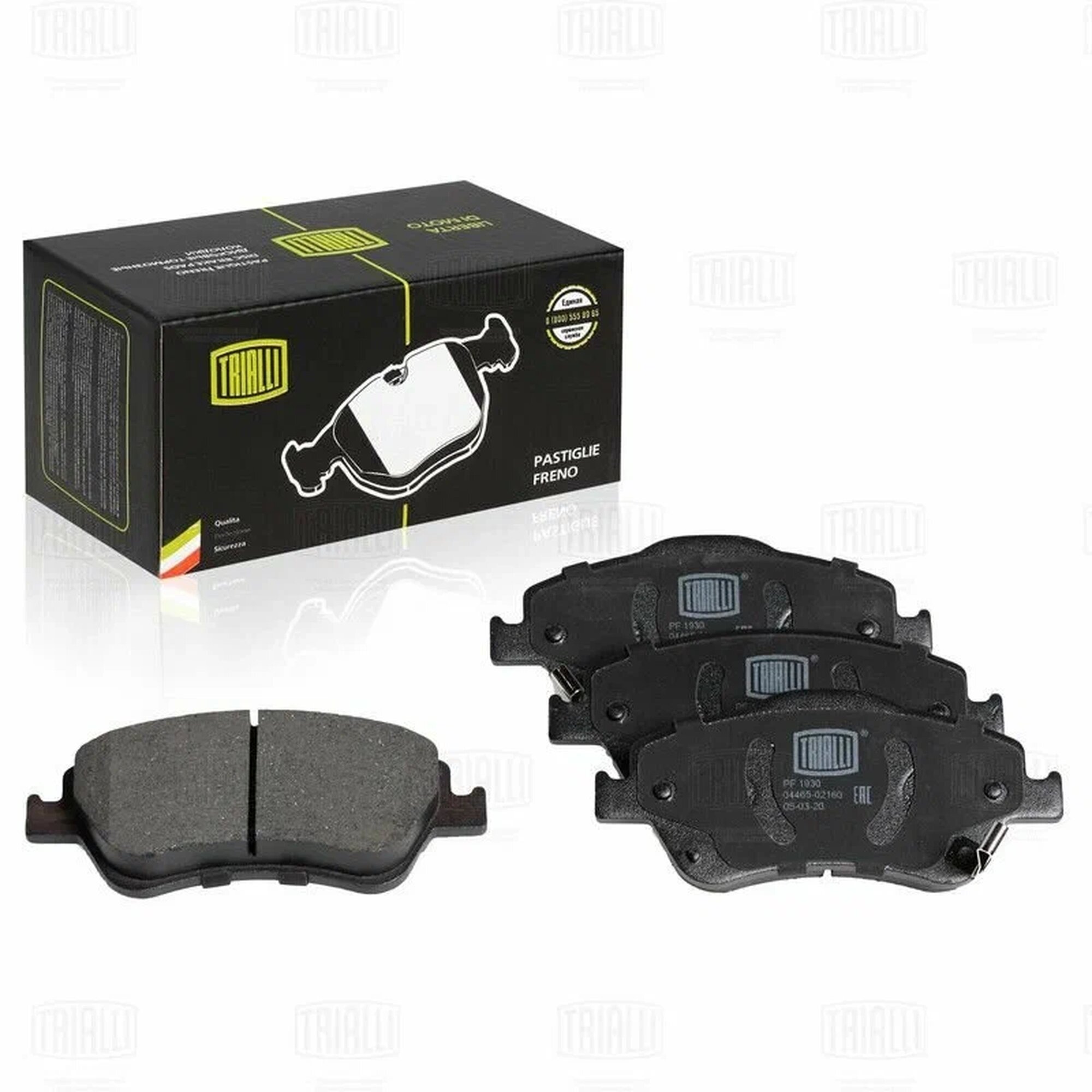 Колодки тормозные дисковые передние TRIALLI PF1930 для а/м TOYOTA AURIS/COROLLA