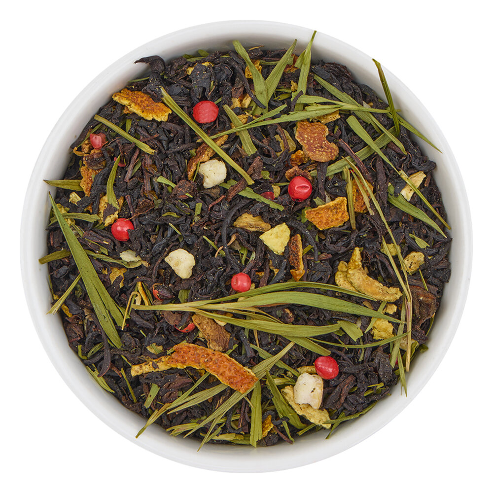 Чай Мята и грейпфрут премиум, с цедрой апельсина, лимонными корочками и розовым перцем, 100 гр