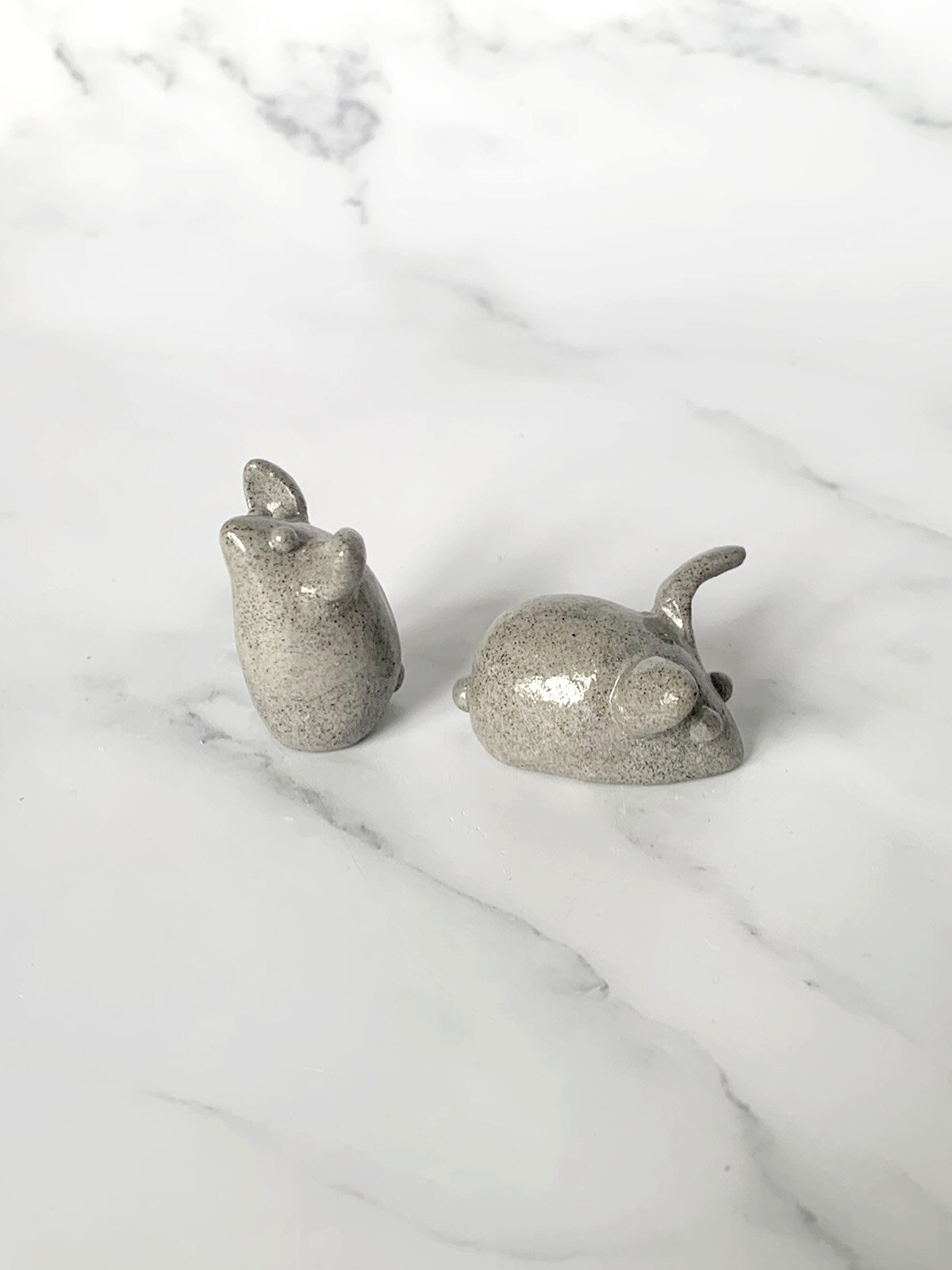 Статуэтки Мышки 2 шт. керамика