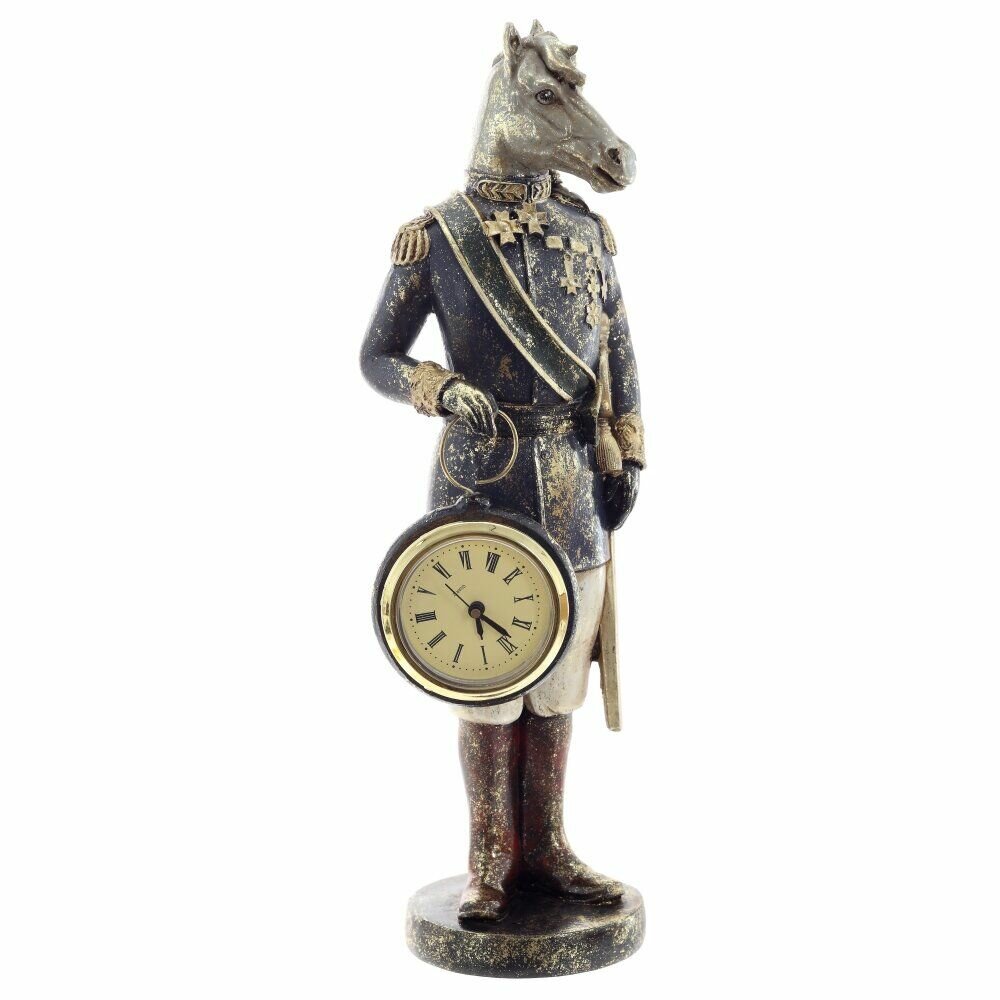 Часы настольные "Конь" D5см, 11х8х32 см