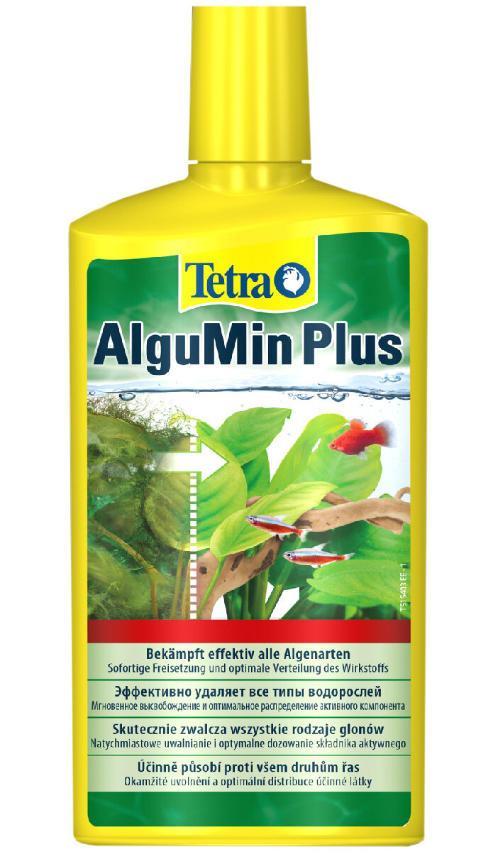 Cредство Algumin Plus против водорослей в аквариуме, 500 мл