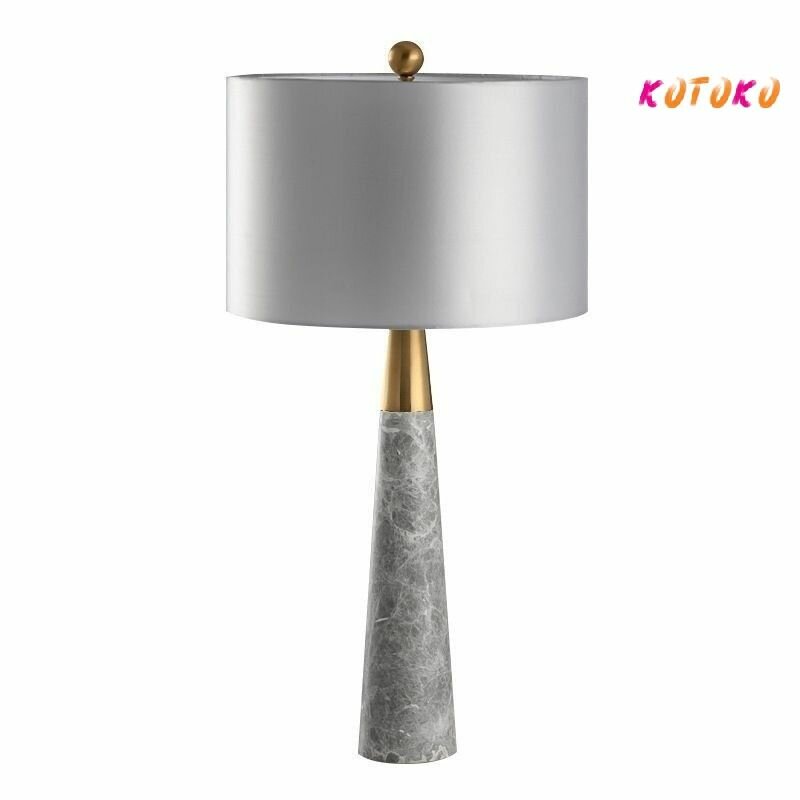 Эксклюзивная серая лампа Houston Grey Marble для стола