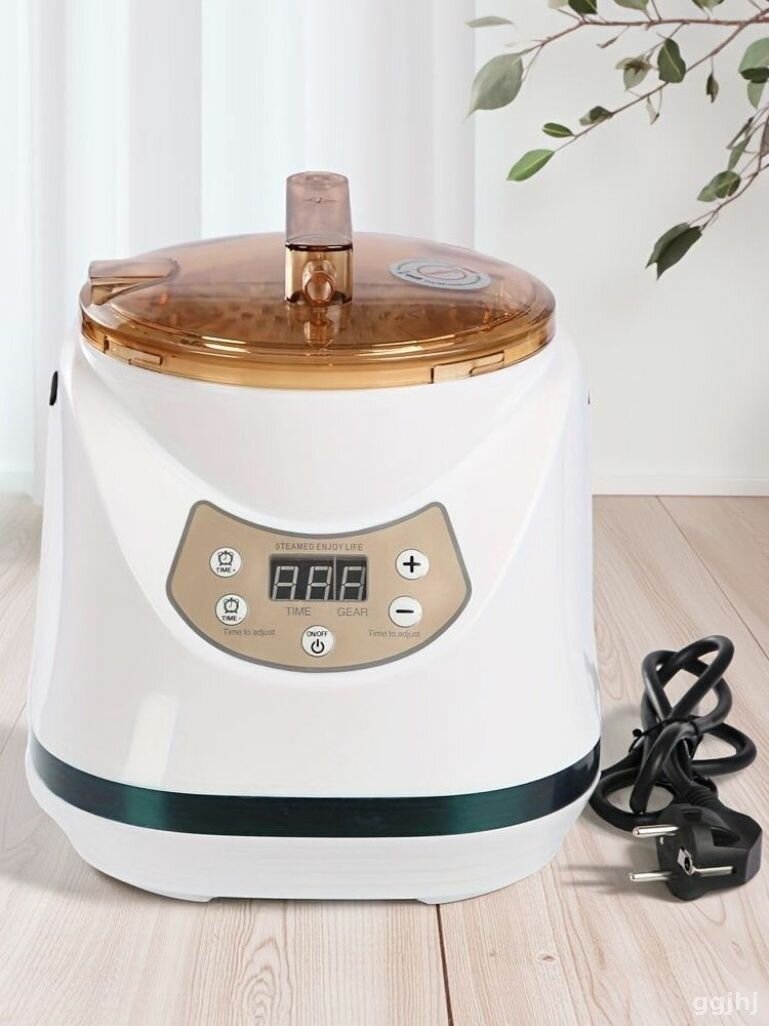 Эксклюзивный парогенератор 3 л с цифровым дисплеем и ДУ пультом 1500 Вт из нержавеющей стали для ароматерапии и детокса в SPA