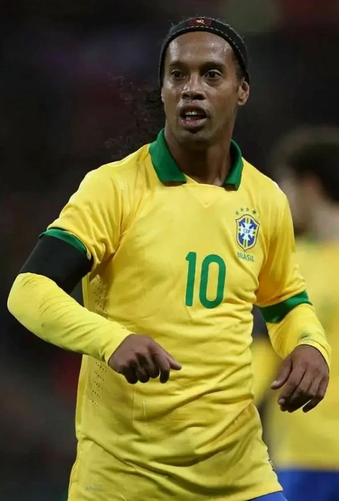 Плакат, постер Роналдиньо футболист. Ronaldinho на бумаге, размер 42х60см