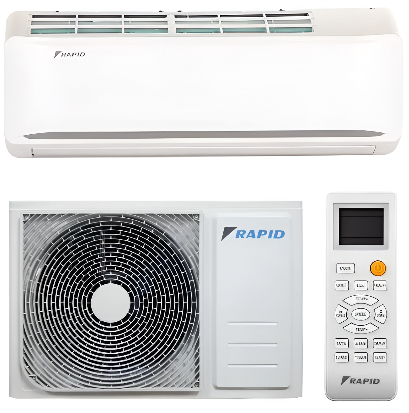 Кондиционер Rapid RAM-07HJ/N1_23Y, сплит-система, белый, 21-30 м², инверторный