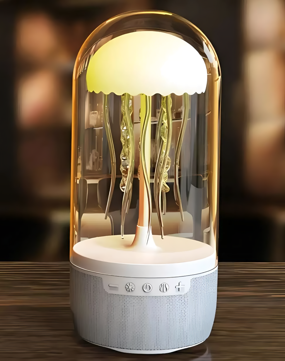 Многофункциональный портативный ночник - колонка "Танцующая медуза"с LED подсветкой/ 3 режима