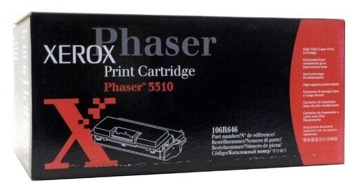 Оригинальный картридж Xerox 106R646, черный, для Xerox Phaser 3310, ресурс 6 000 страниц