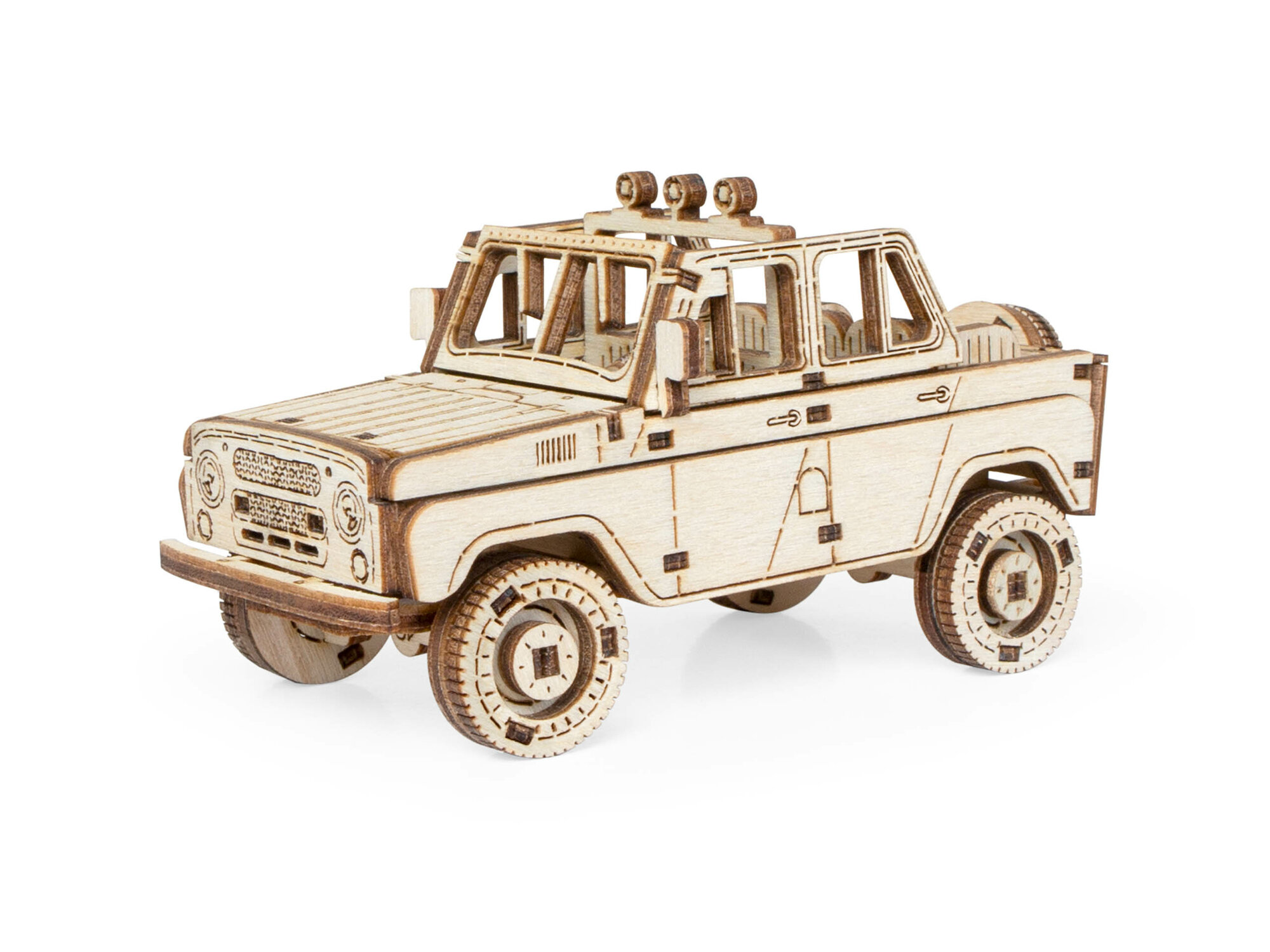 Деревянный конструктор Lemmo toys Внедорожник Алькор-М 70 деталей 0186 5+