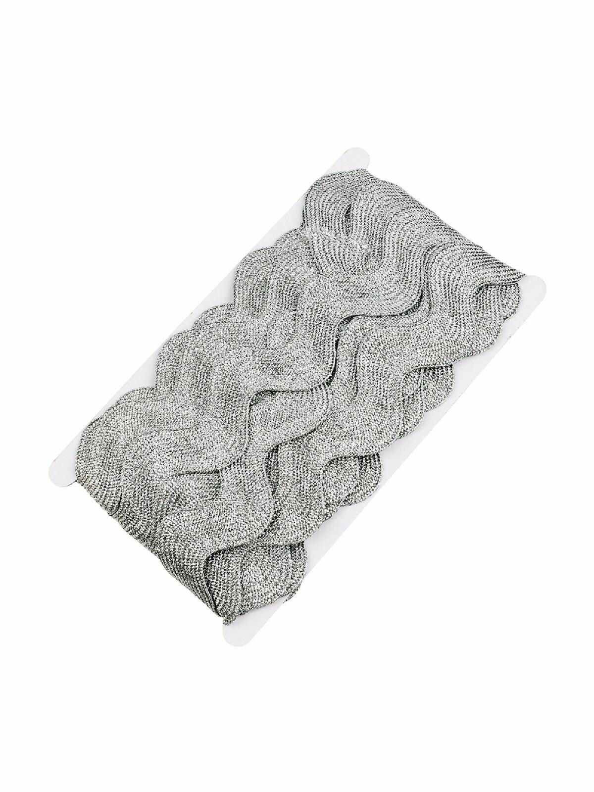 Набор для шитья одежды, S-образная лента волнистого пояса-серебристая