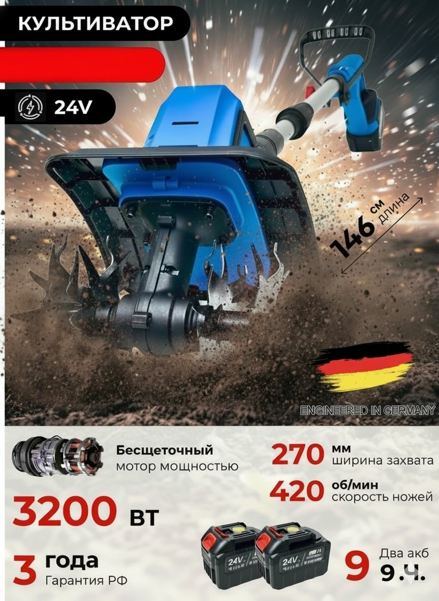 Электротяпка Лидер продаж в Европе