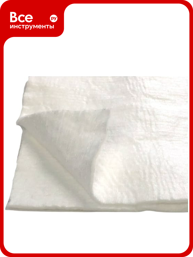 Кремнеземный огнестойкий мат эковул (EKOWOOL) ЭКОВУЛ-6 1000х6 мм 10015, 1100 г