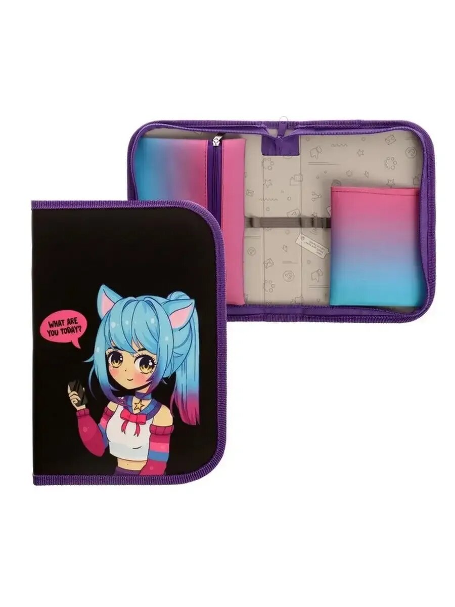 Пенал 1 секция "Корги", каркасный