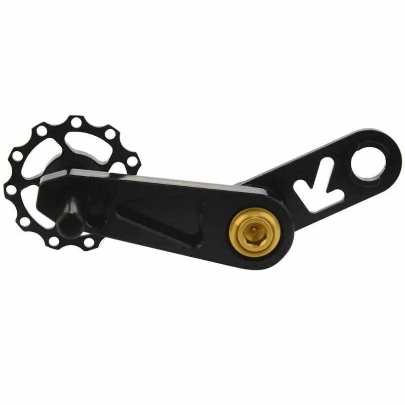 Складной велосипедный натяжитель цепи, легкий направляющий ролик, односкоростной задний переключатель, цепи со звездочкой