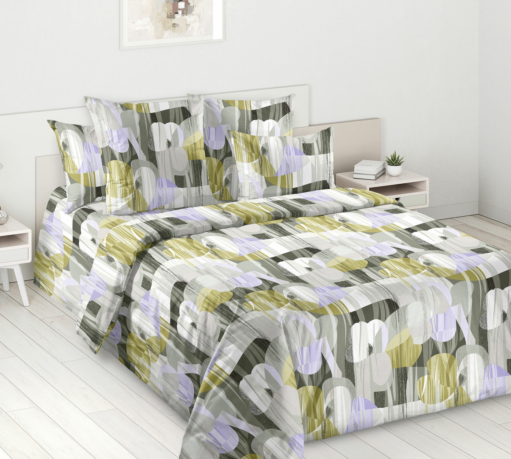 Постельное белье 1.5-спальное Перкаль Дебют 1 100% Хлопок 1100ЛН