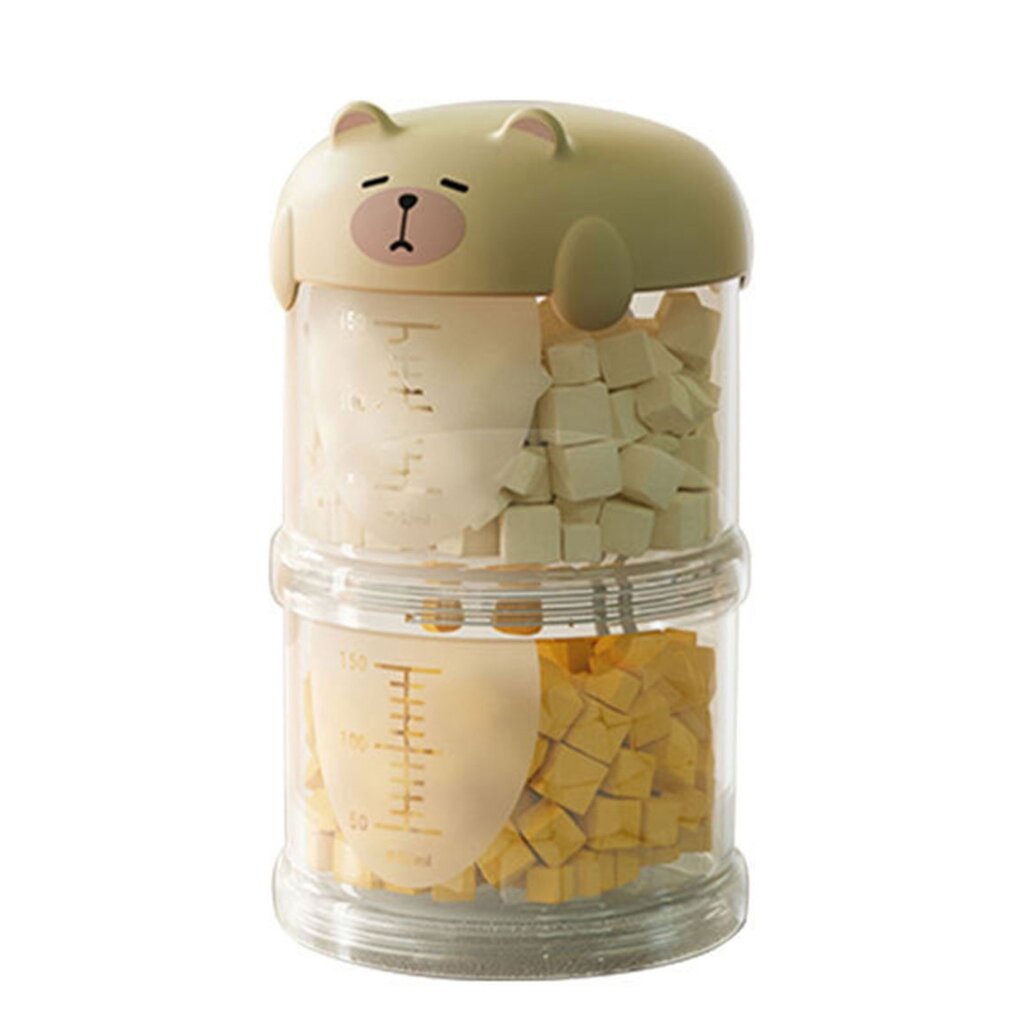 Прозрачный многоуровневый контейнер для хранения лакомств домашних животных с дизайном на крышке