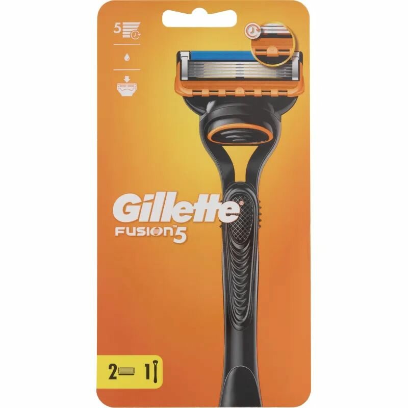 Бритва с 2 сменными кассетами GILLETTE FUSION