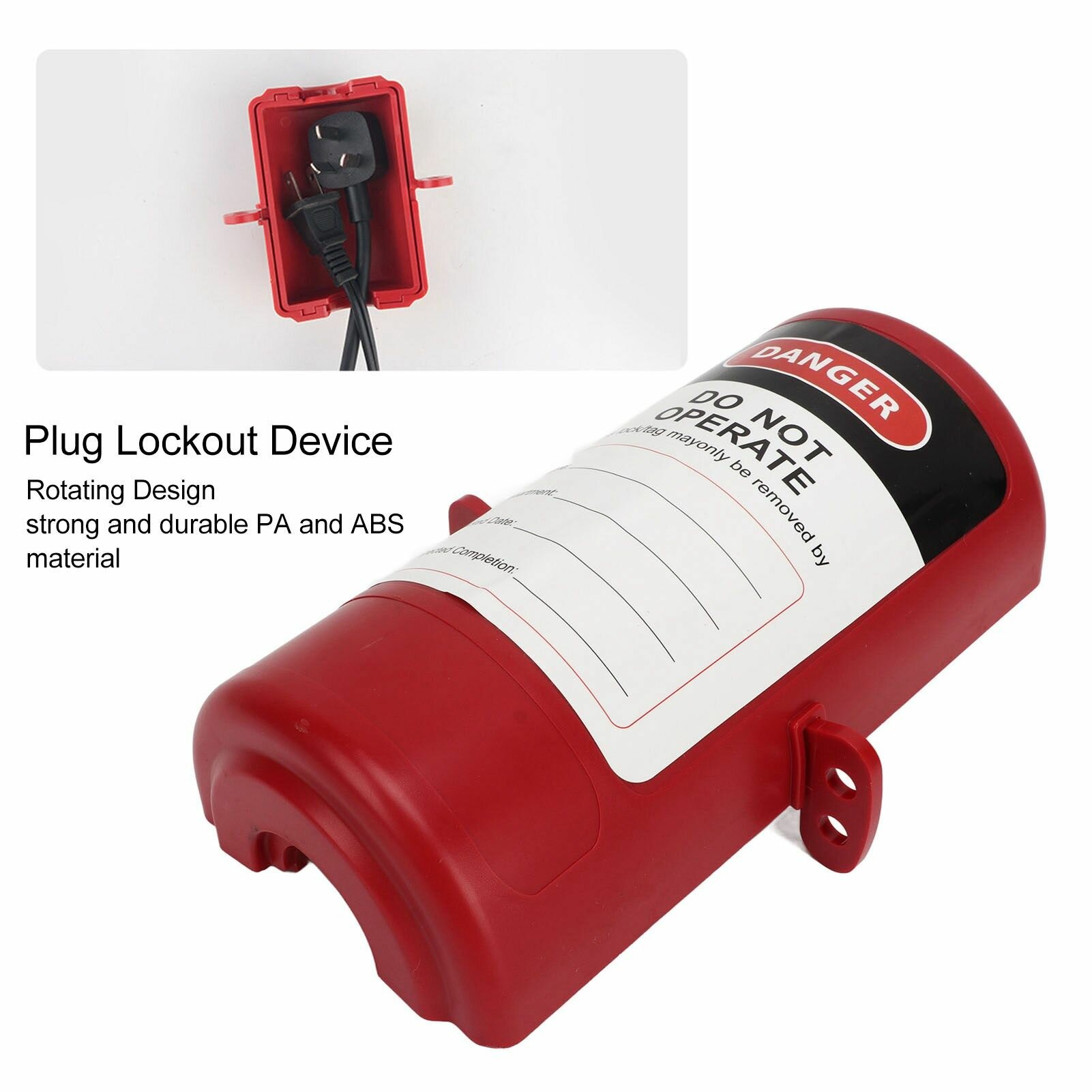 Универсальное устройство для блокировки электрической вилки, безопасная изоляция от тока