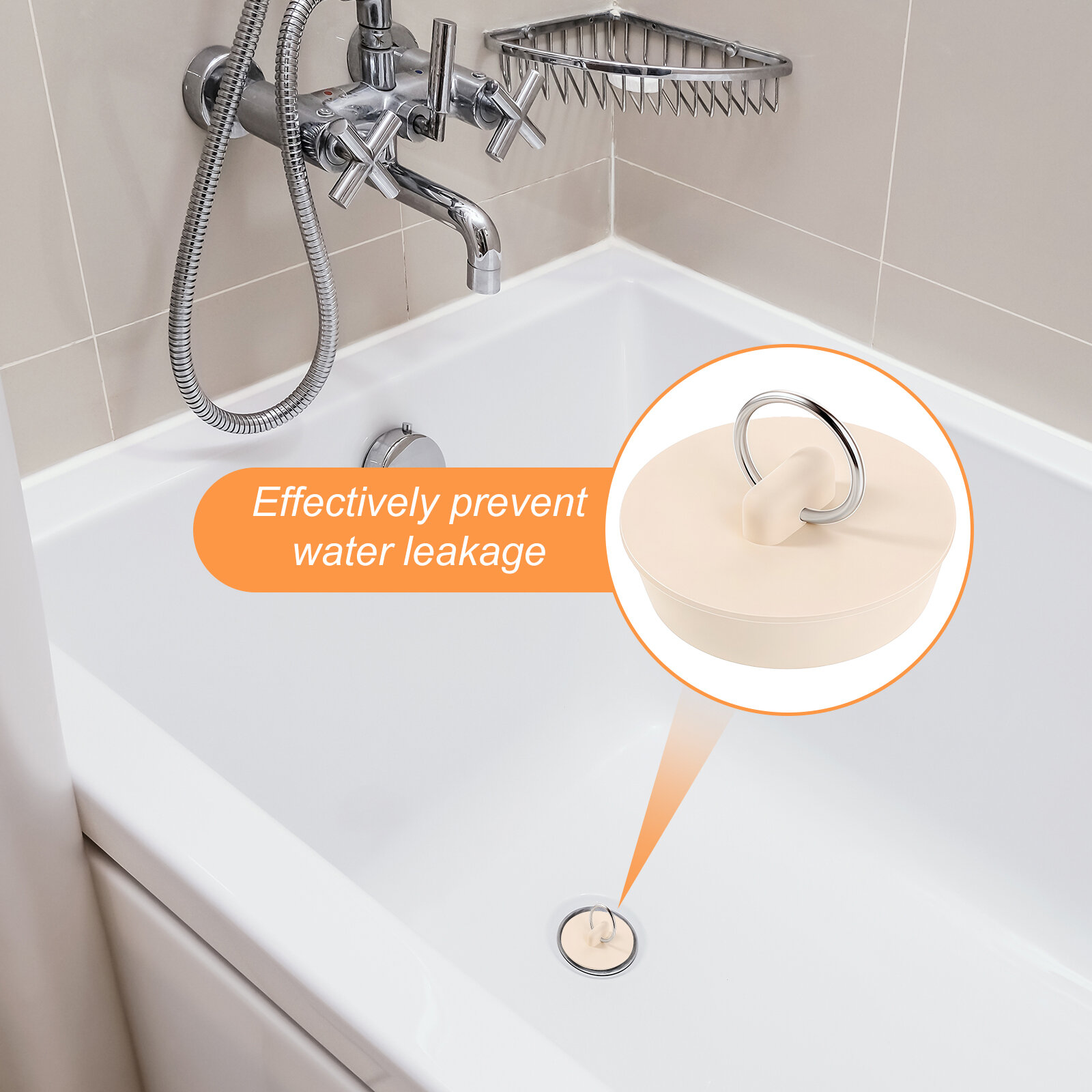 4 шт Резиновая пробка для ванны раковины и бассейна